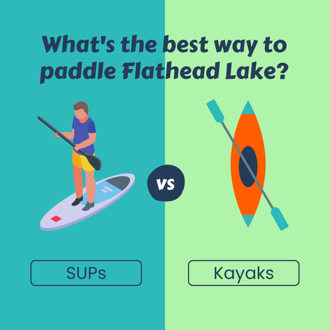 SUPs vs. Kayaks on Flathead Lake | Go Sail Flathead Lake