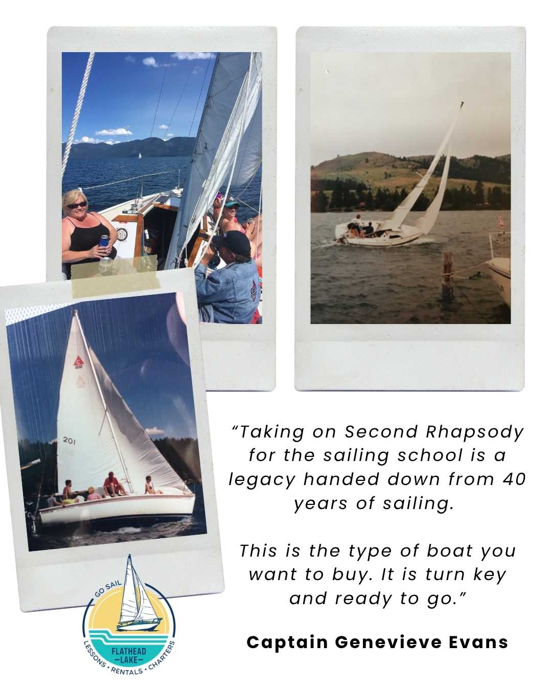 Go Sail Welcomes a New Boat | Flathead Lake Sailing Story
